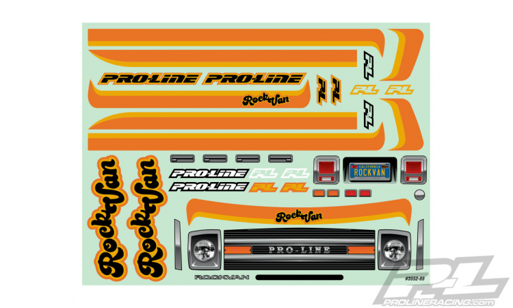Pro-Line 355200 70's Rock Van Clear Body for 313mm WB Crawlers - SamiRC