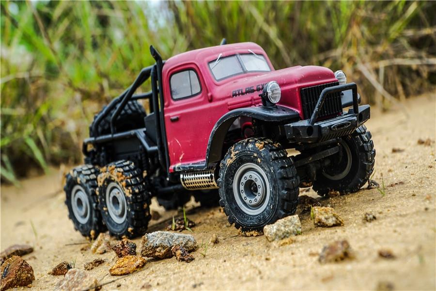 FMS Atlas 1/18 6x6 Crawler RTR Rød - SamiRC